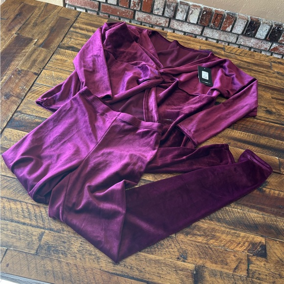 Fashion Nova | Intimates & Sleepwear | Fashion Nova Deep Burgundy Set ...
